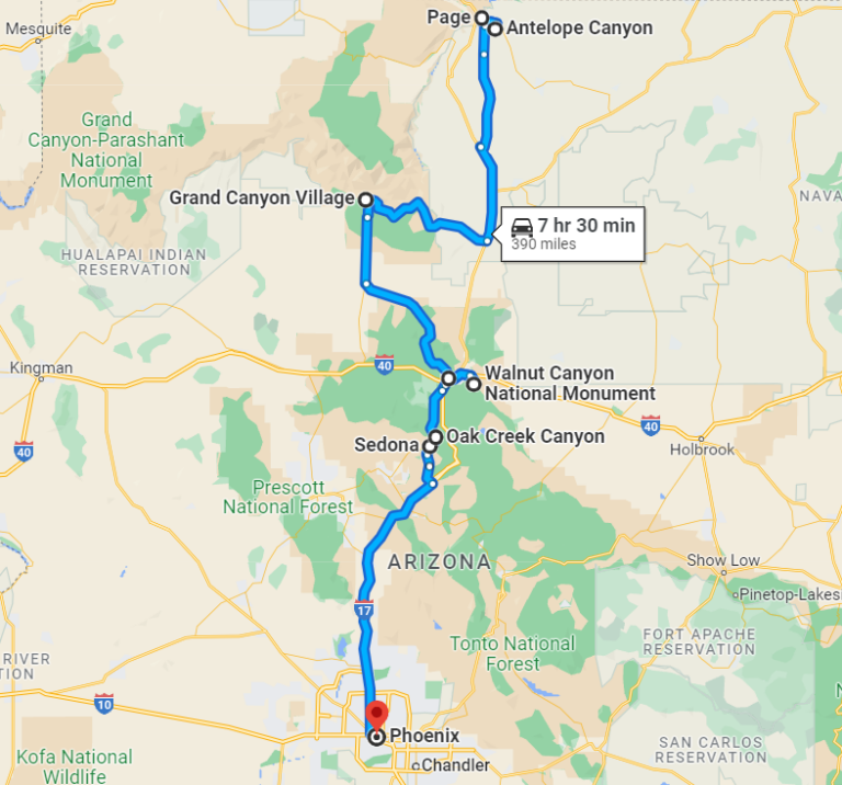 AX road trip 1 map